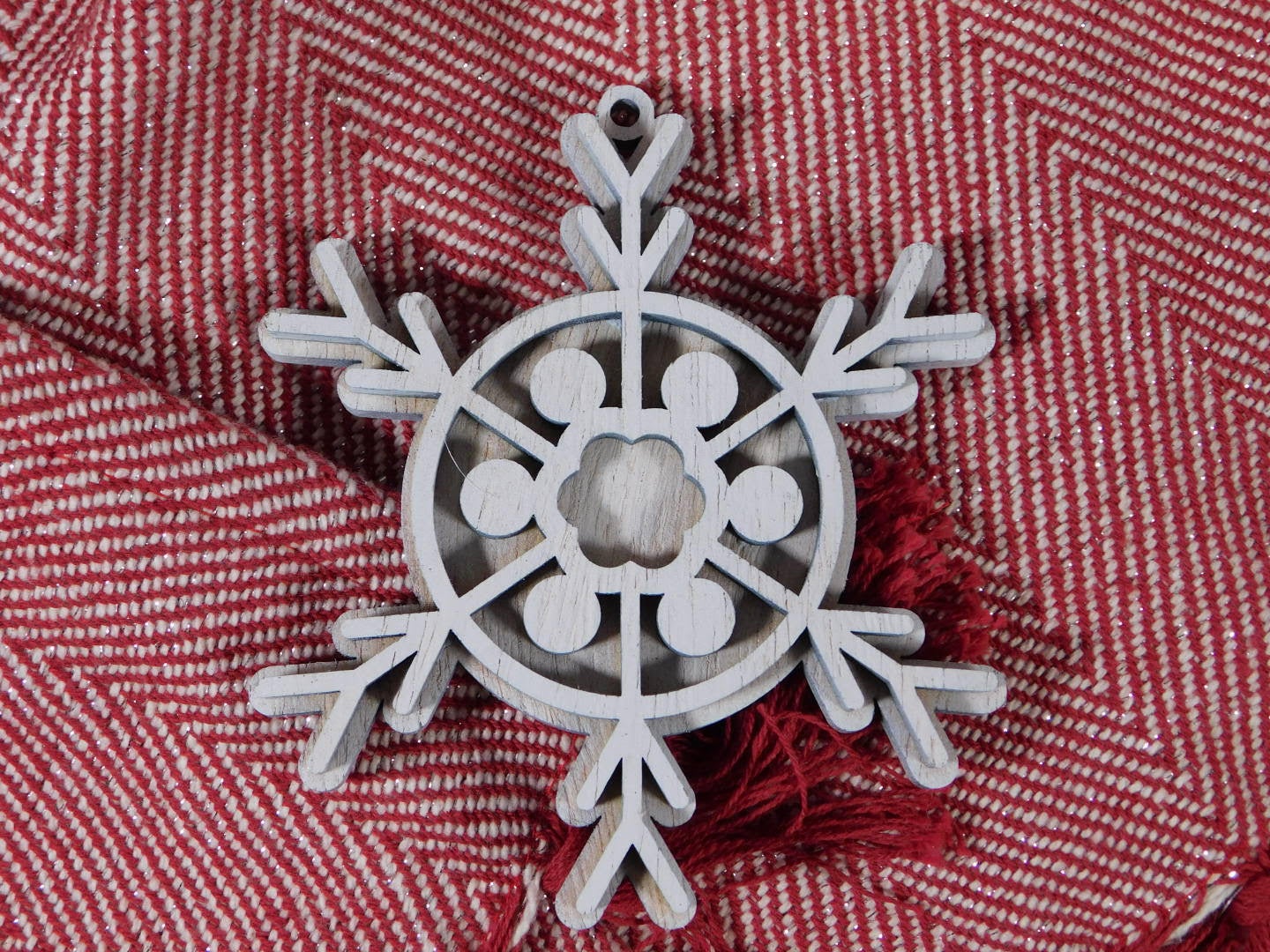 Ornament - 3D Snowflake - set of 4 | Sesame Street Woodwork